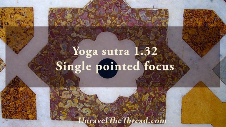 1.32 Single pointed focus – simple yoga